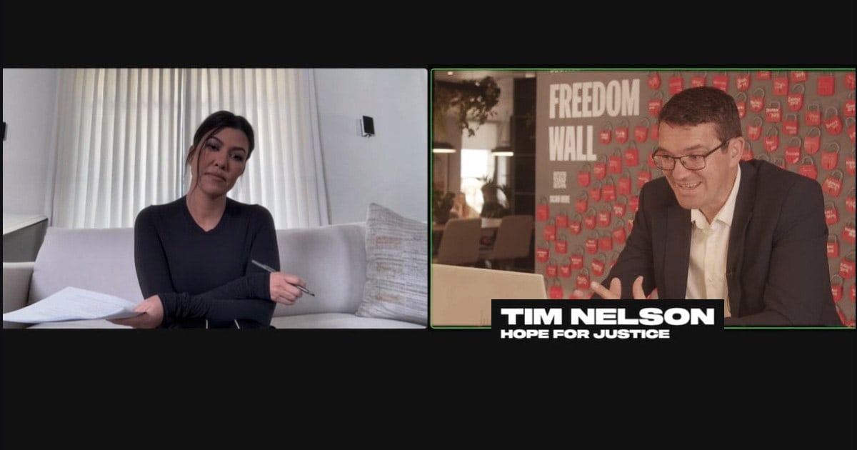 Kourtney Kardashian interviews Hope for Justice's Tim Nelson